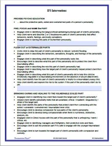IFS Intervention Prompts Form - Documentation Wizard, LLC